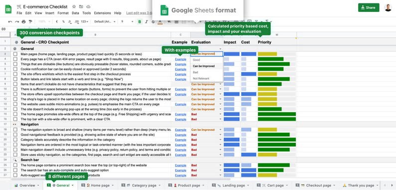 E-commerce Checklist That Will Skyrocket Your Sales 300 Critical ...