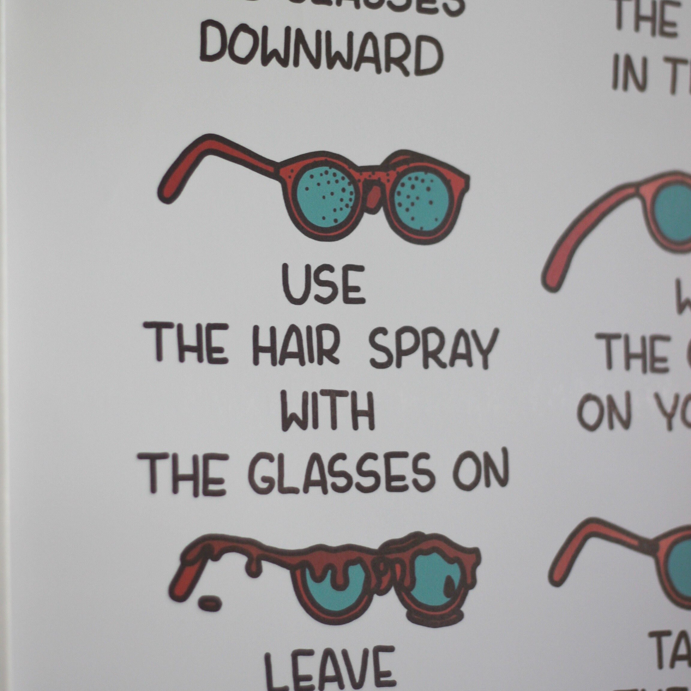 Optican Educational Poster, Eyeglasses Art, Fun Optician Office Decor ...