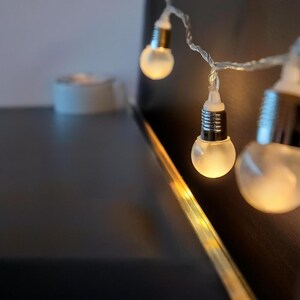 1.5m Mini Festoon LED String Lights – Clear Cable Fairy Lights for Cozy ...