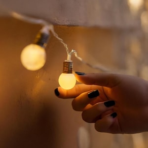 1.5m Mini Festoon LED String Lights – Clear Cable Fairy Lights for Cozy ...