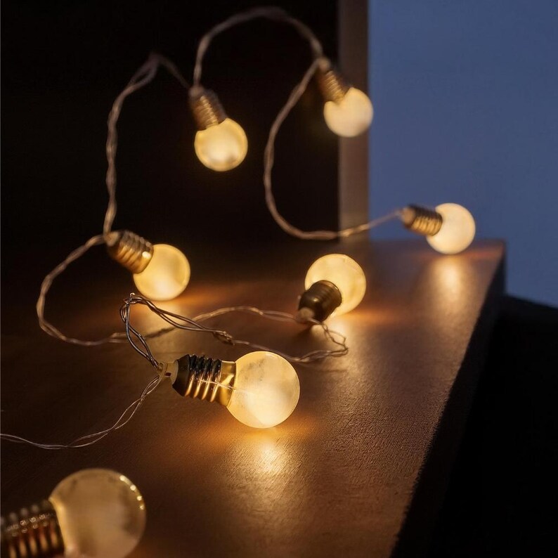 1.5m Mini Festoon LED String Lights – Clear Cable Fairy Lights for Cozy ...