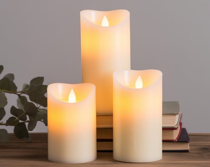Hoolees' Clip-on LED Christmas Tree Candles, Battery Operated, Remote ...