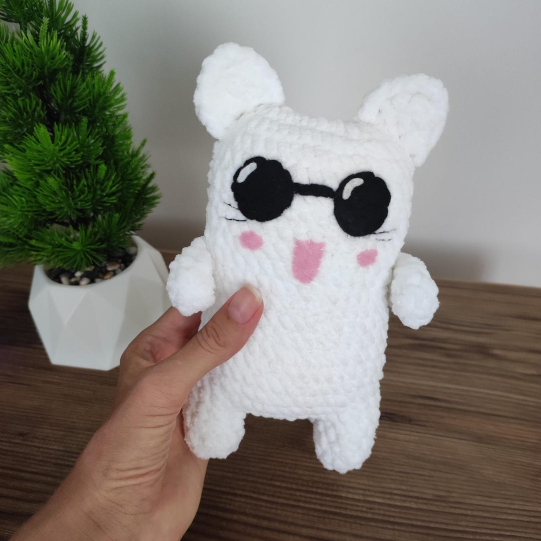 Gojo Cat Plush Handmade Toy - Etsy