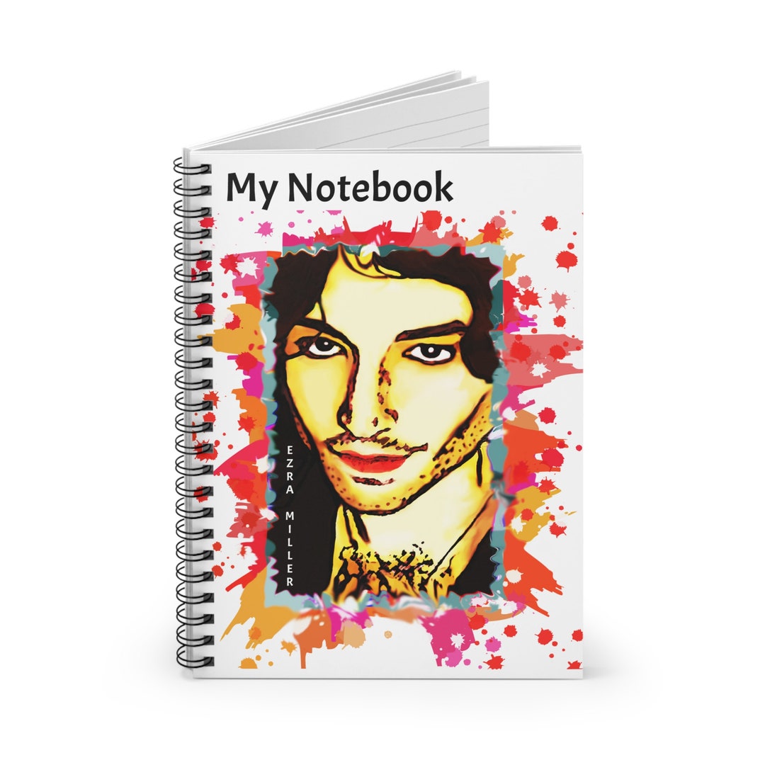Ezra Miller Spiral Notebook Ruled Line - Etsy