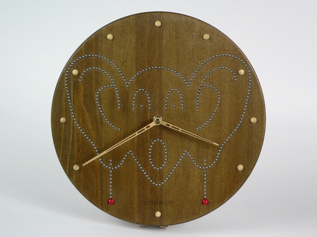 Big Ears Clock Wooden Wall Clock Wooden Wall Art Home - Etsy