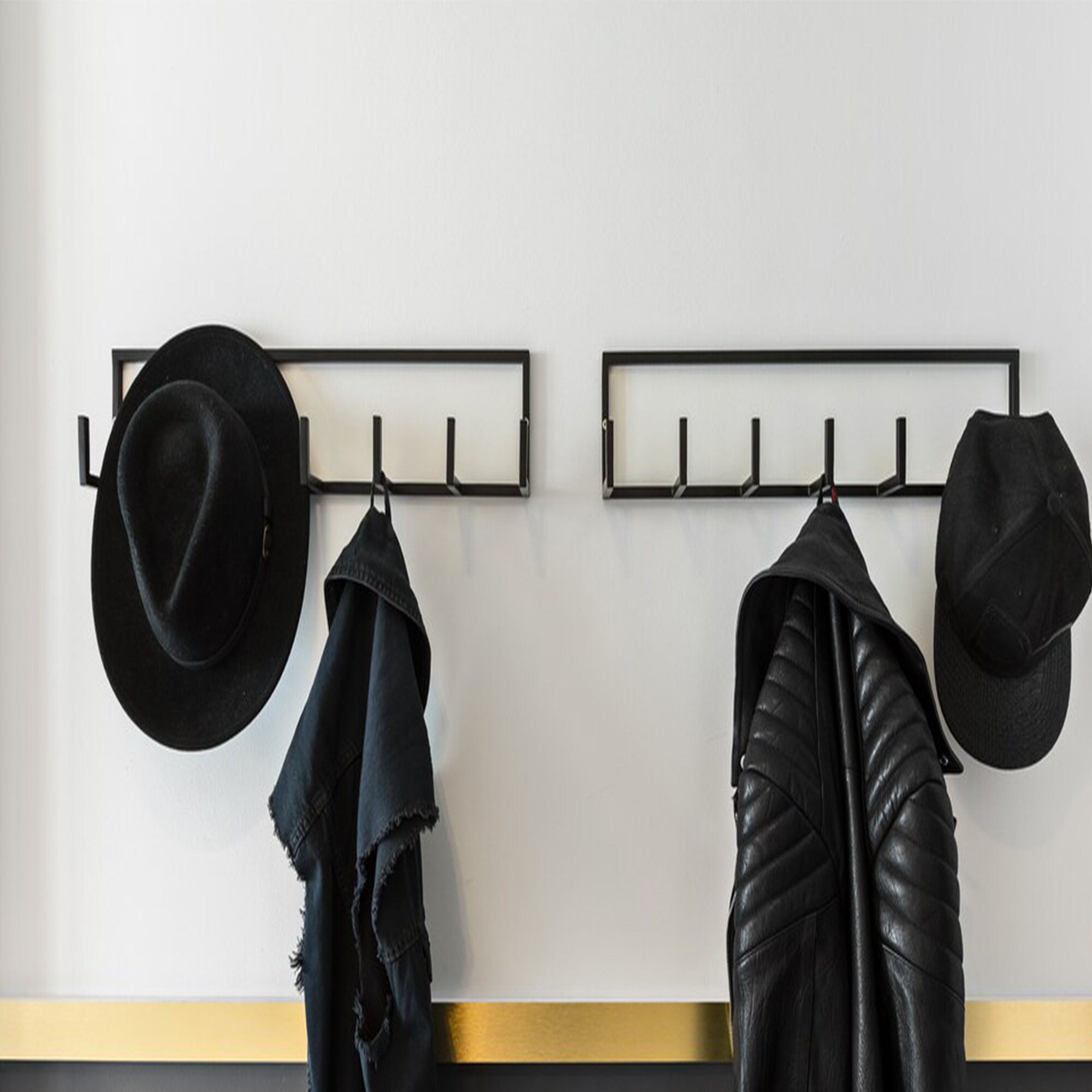 Metal Coat Rack Modern Coat Rack Wall Coat Hook Wall Art for Entryway ...