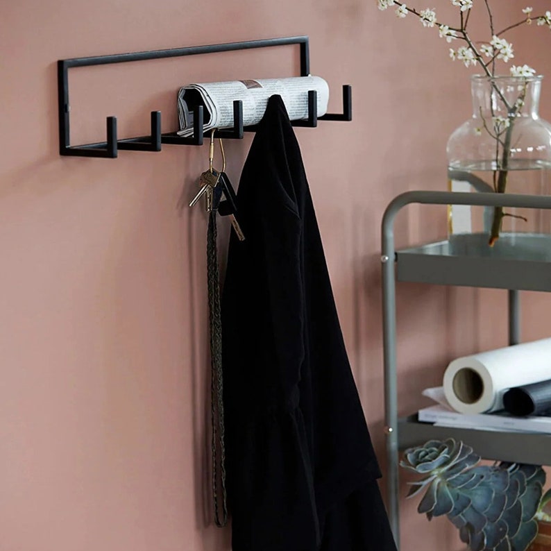 Metal Wall Art for Entryway Coat Rack Modern Wall Coat Rack - Etsy