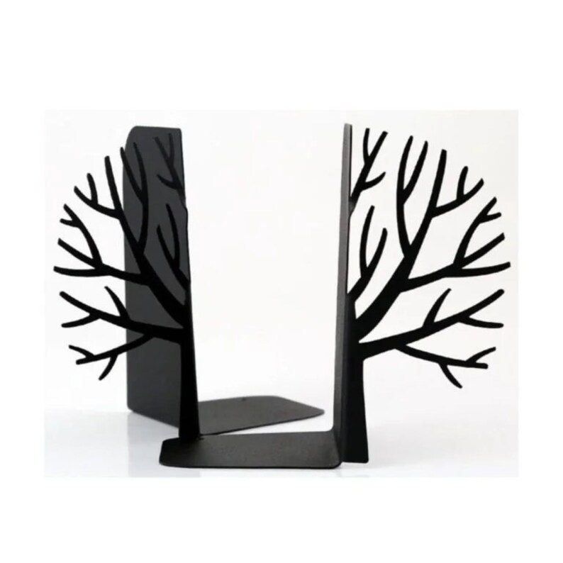 Metal Tree Bookends Life of Tree Bookends Sturdy Book Stopper Book ...
