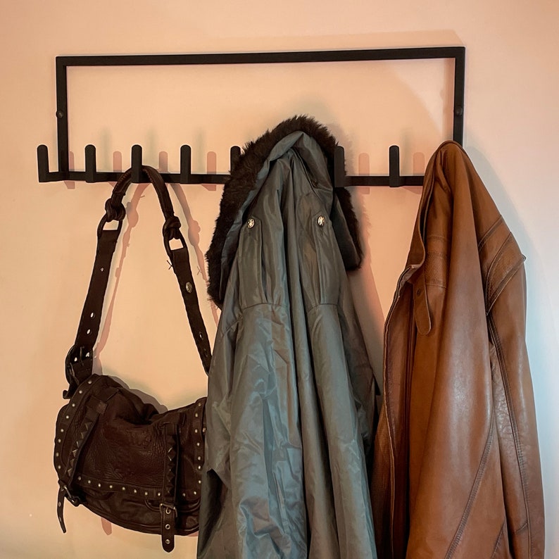 Metal Wall Art for Entryway Coat Rack, Modern Wall Coat Rack, Metal ...