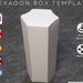 Hexagon Box Template SVG - 6-sided Box Polygon Gift Box SVG Cricut ...