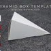 Pyramid Box SVG - Triangle Gift Box SVG- Wedding Favor Box SVG - Party ...