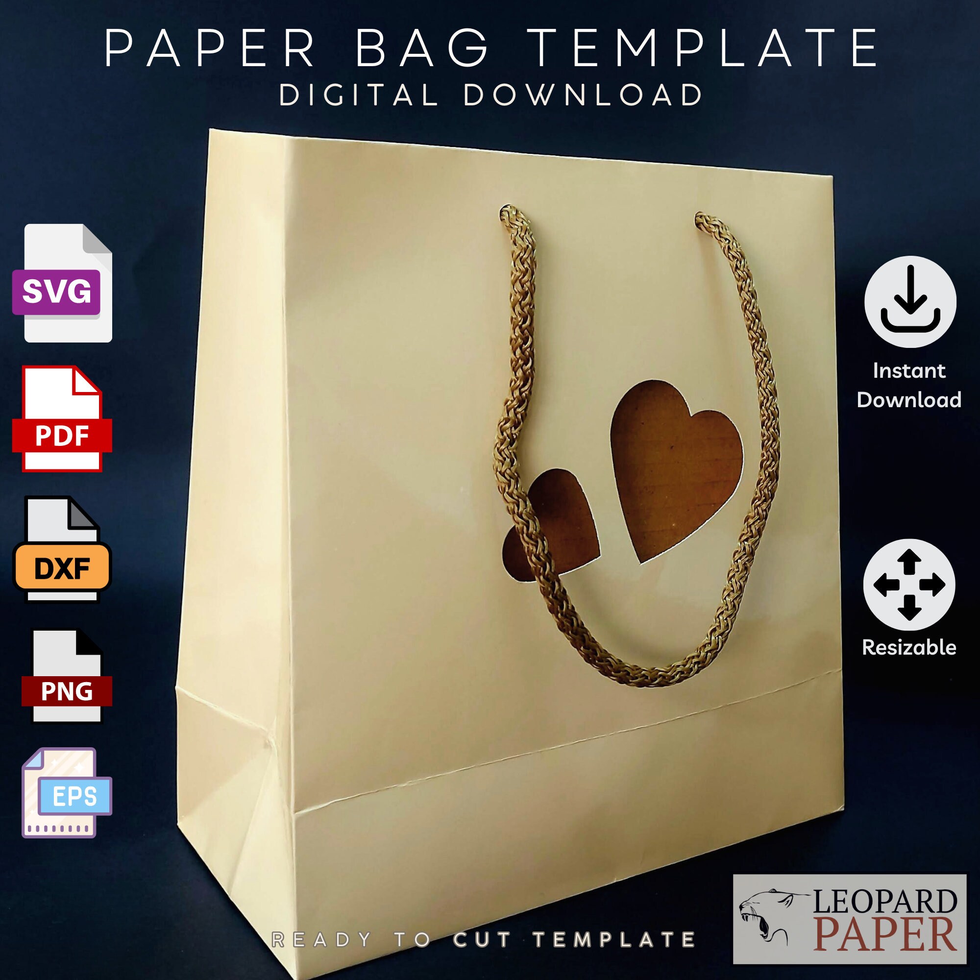 Paper Bag Template Pdf