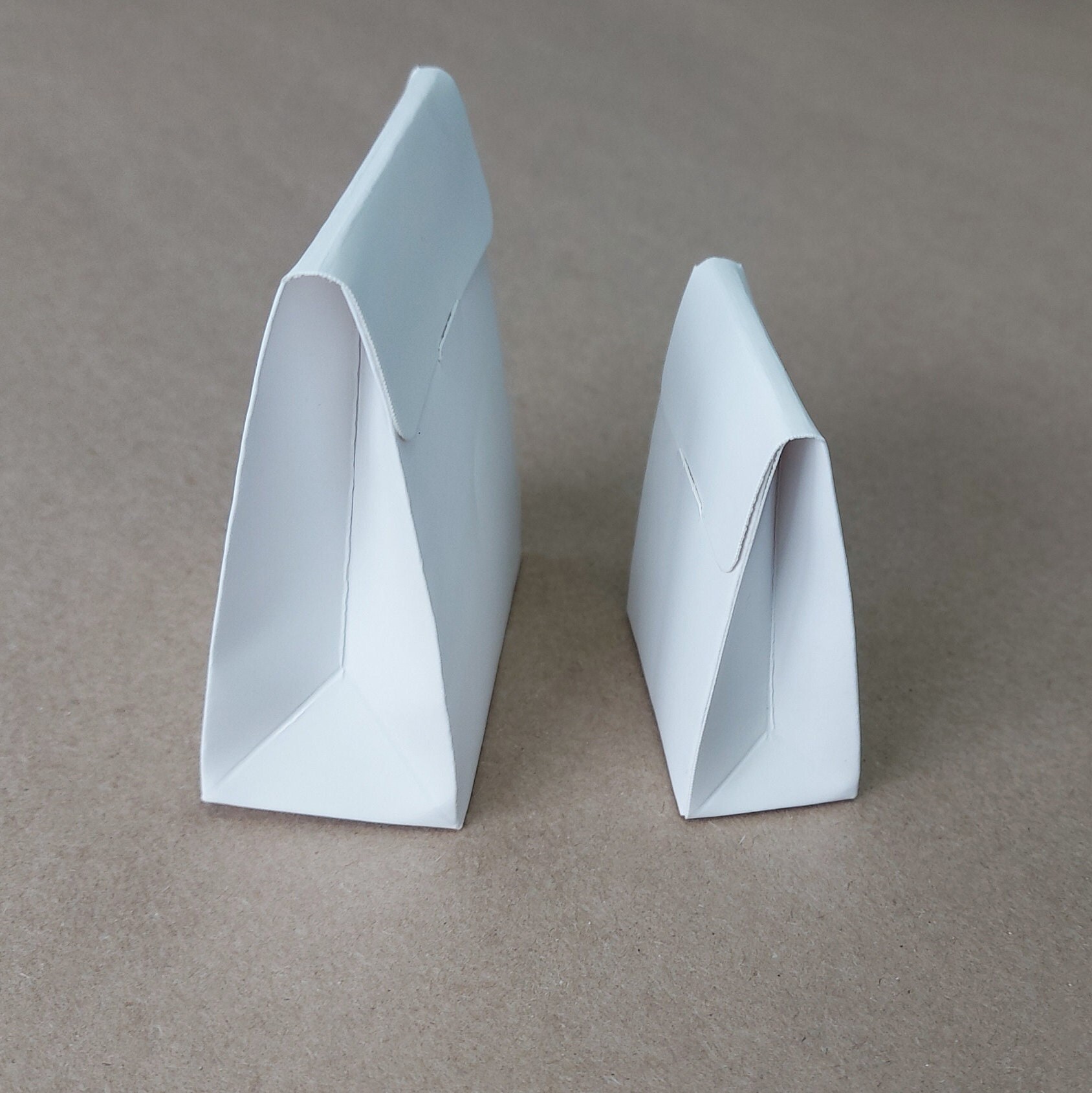 2 Size Tiny Paper Bag SVG Template - Cricut SVG - Wedding Favor Box ...