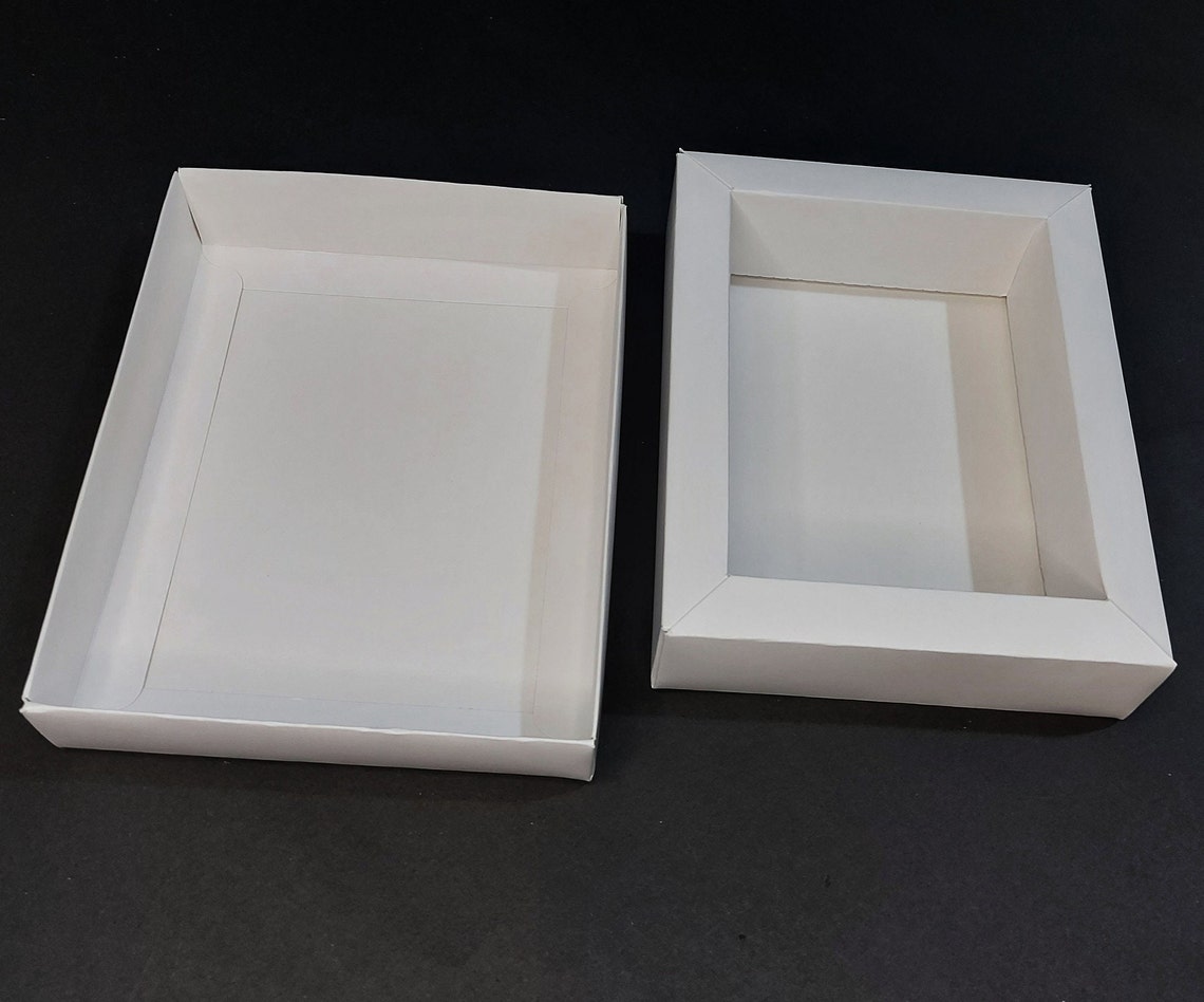 Tray Box With Lid SVG gift Box Four Fold Storage Box Template Cricut ...