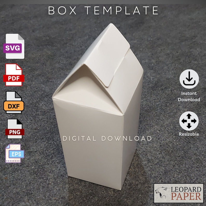 Candy Box SVG Triangle Top Milk Box Template Gift Box SVG Box Dieline ...