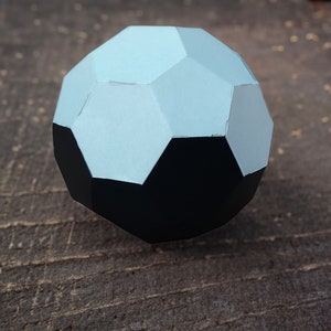 Paper Ball Template SVG - Soccer Ball Paper Toy - Cricut Template for ...