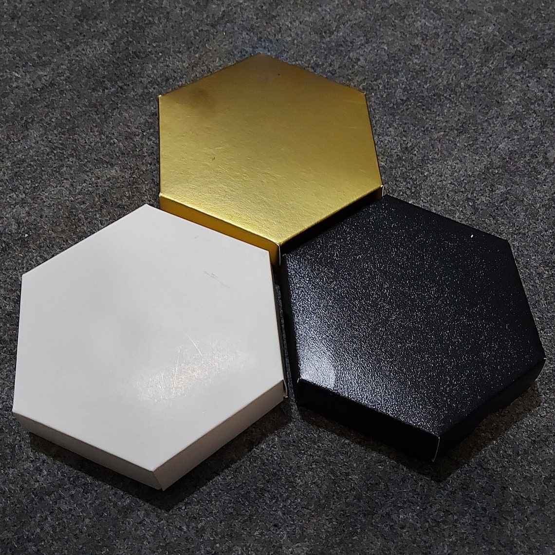 Hexagon Box With Lid Template No Glue Box 6-sided Polygon Gift Box With ...
