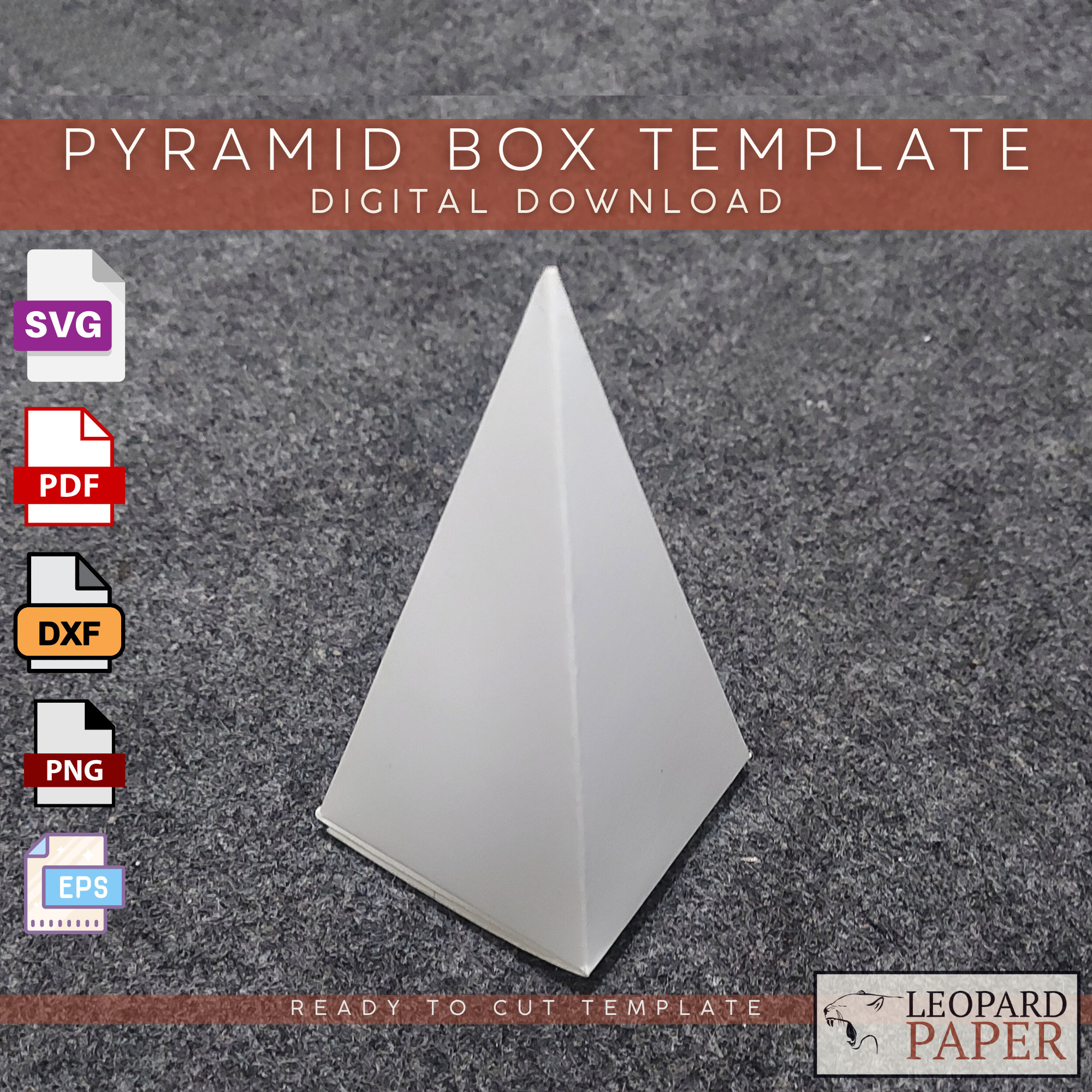Pyramid Box SVG - Triangle Gift Box SVG- Wedding Favor Box SVG - Party ...