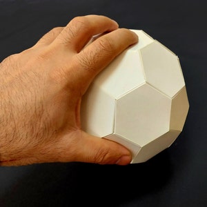Paper Ball Template SVG - Soccer Ball Paper Toy - Cricut Template for ...