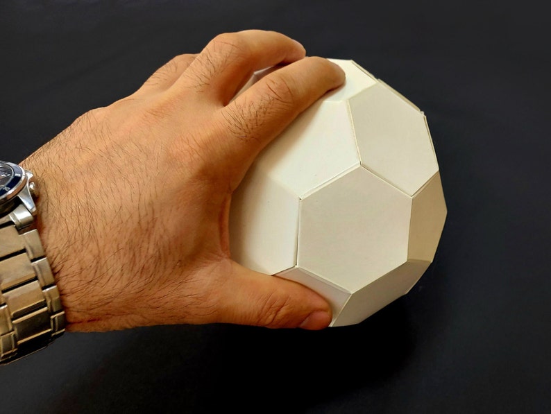 Paper Ball Template SVG - Soccer Ball Paper Toy - Cricut Template for ...