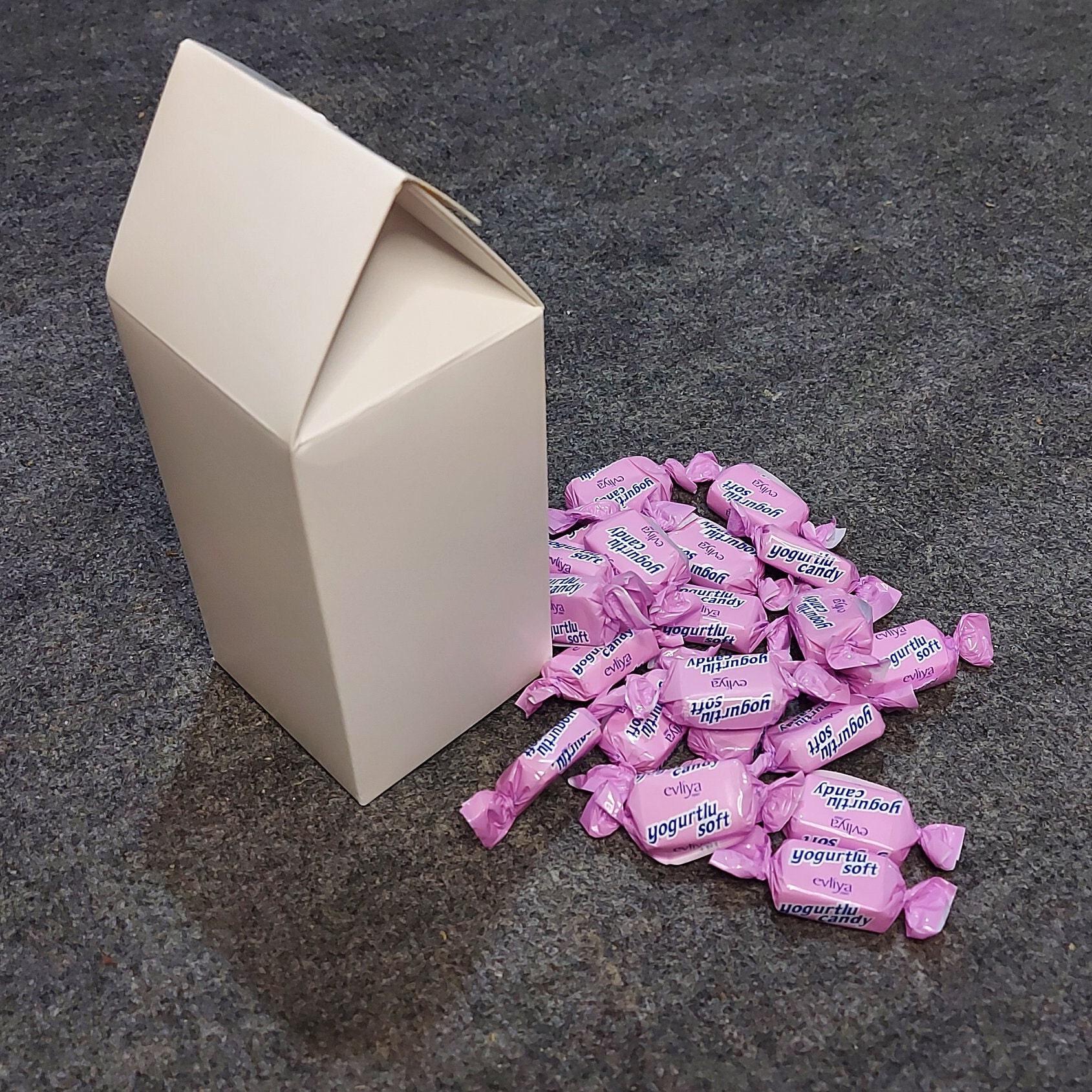 Candy Box SVG Triangle Top Milk Box Template Gift Box SVG Box Dieline ...