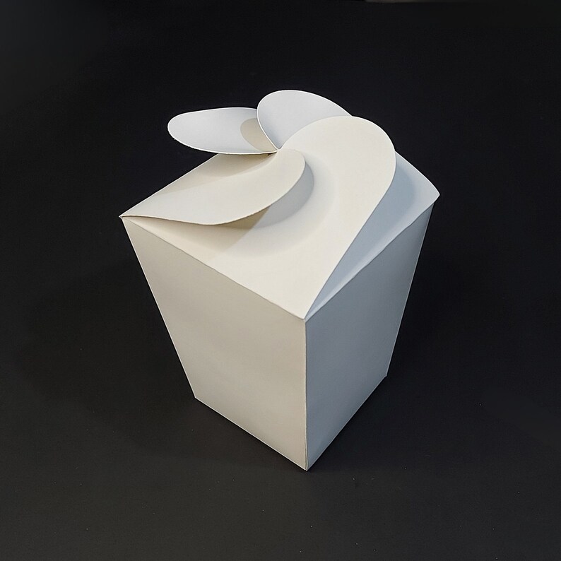 Four Leaf Gift Box Template SVG - Candy Box Conical Wedding Favor Box ...