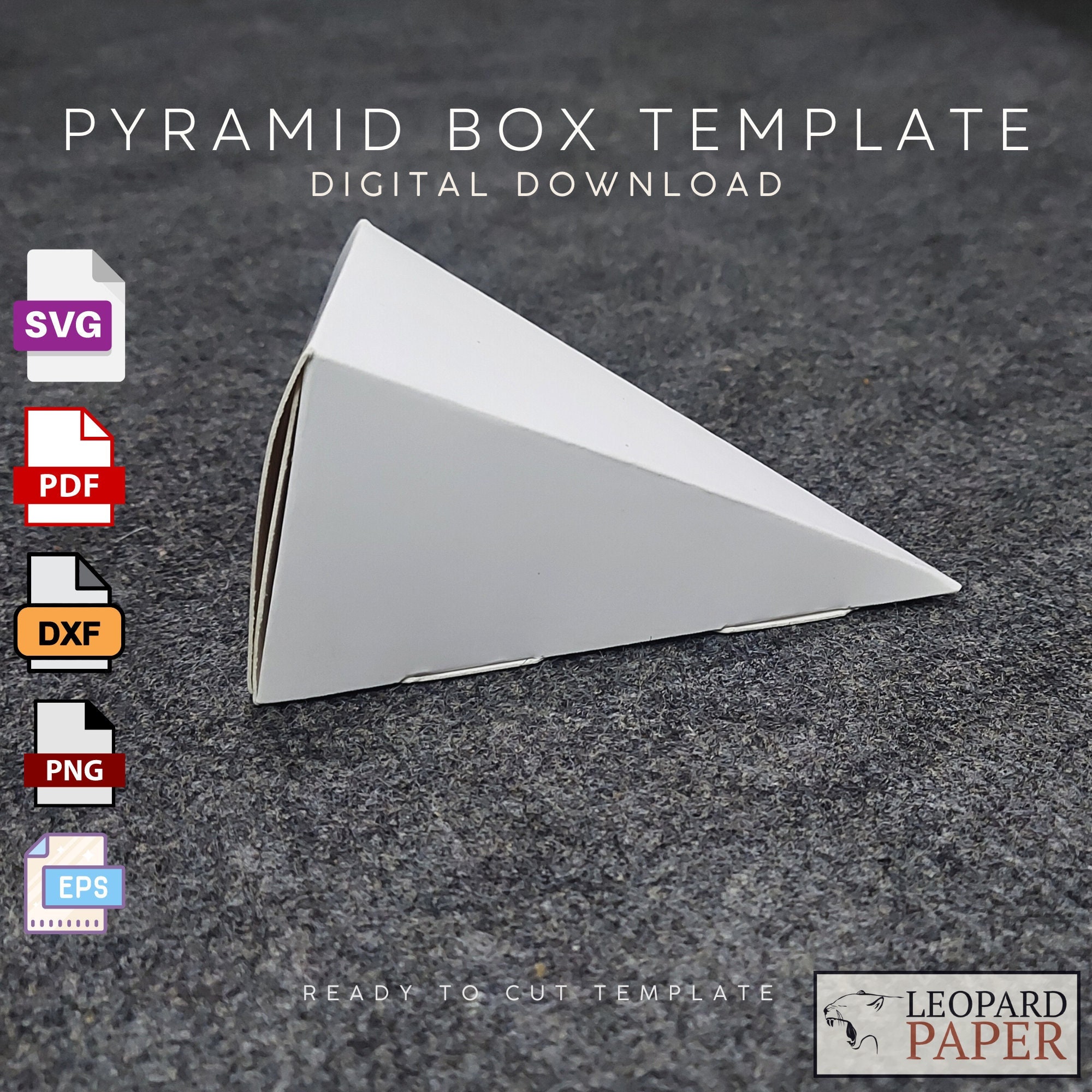 Pyramid Box SVG Triangle Gift Box SVG Wedding Favor Box SVG - Etsy