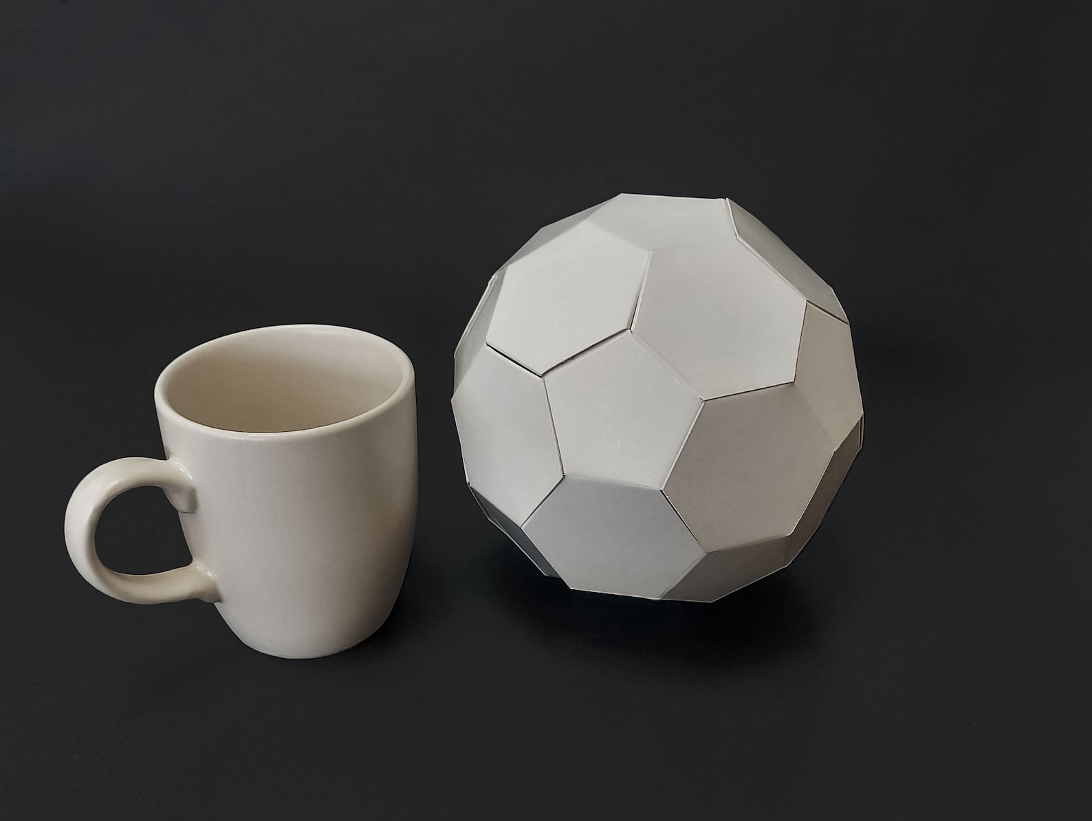 Paper Ball Template SVG - Soccer Ball Paper Toy - Cricut Template for ...