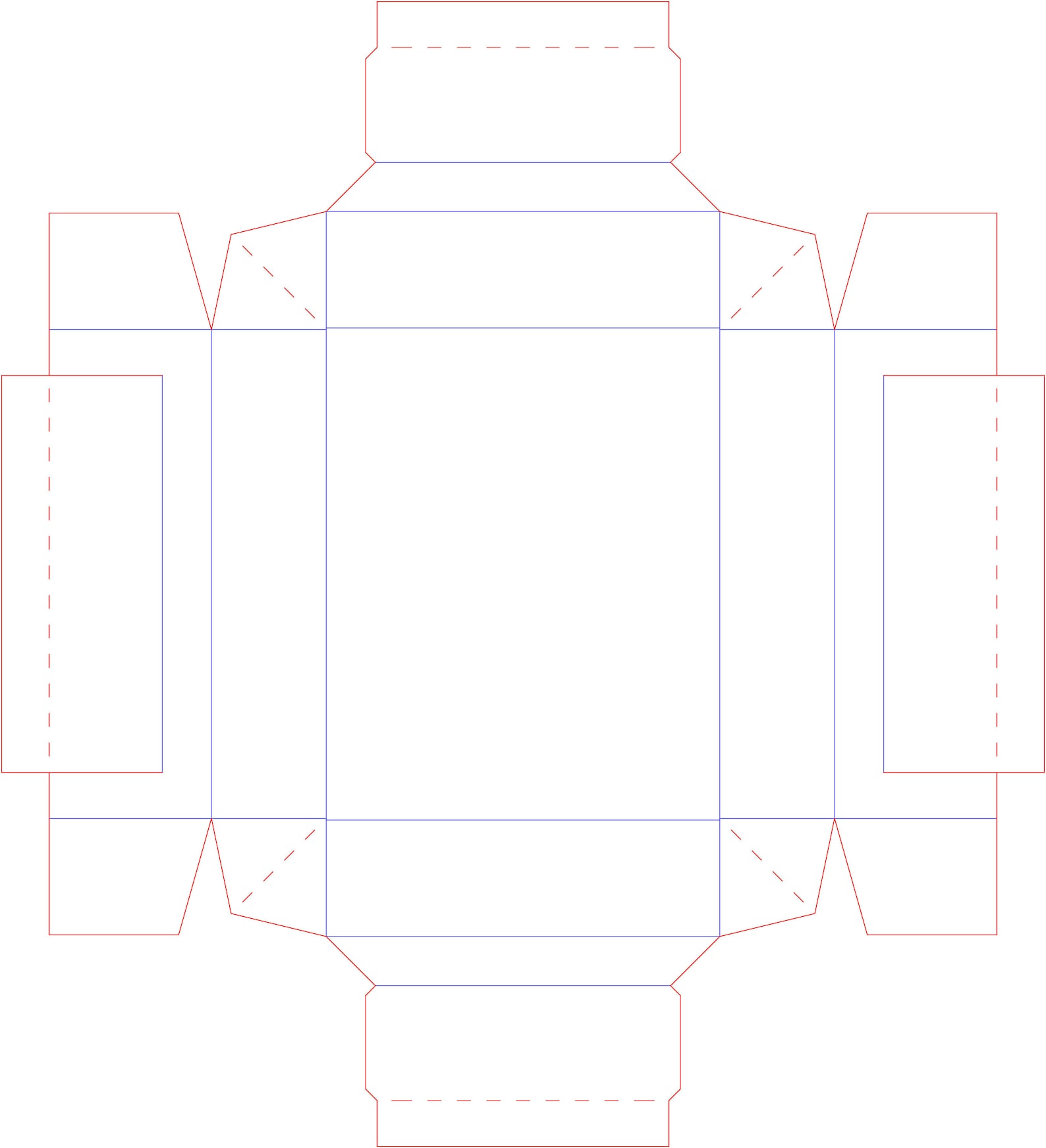 Tray Box With Lid SVG gift Box Four Fold Storage Box Template Cricut ...