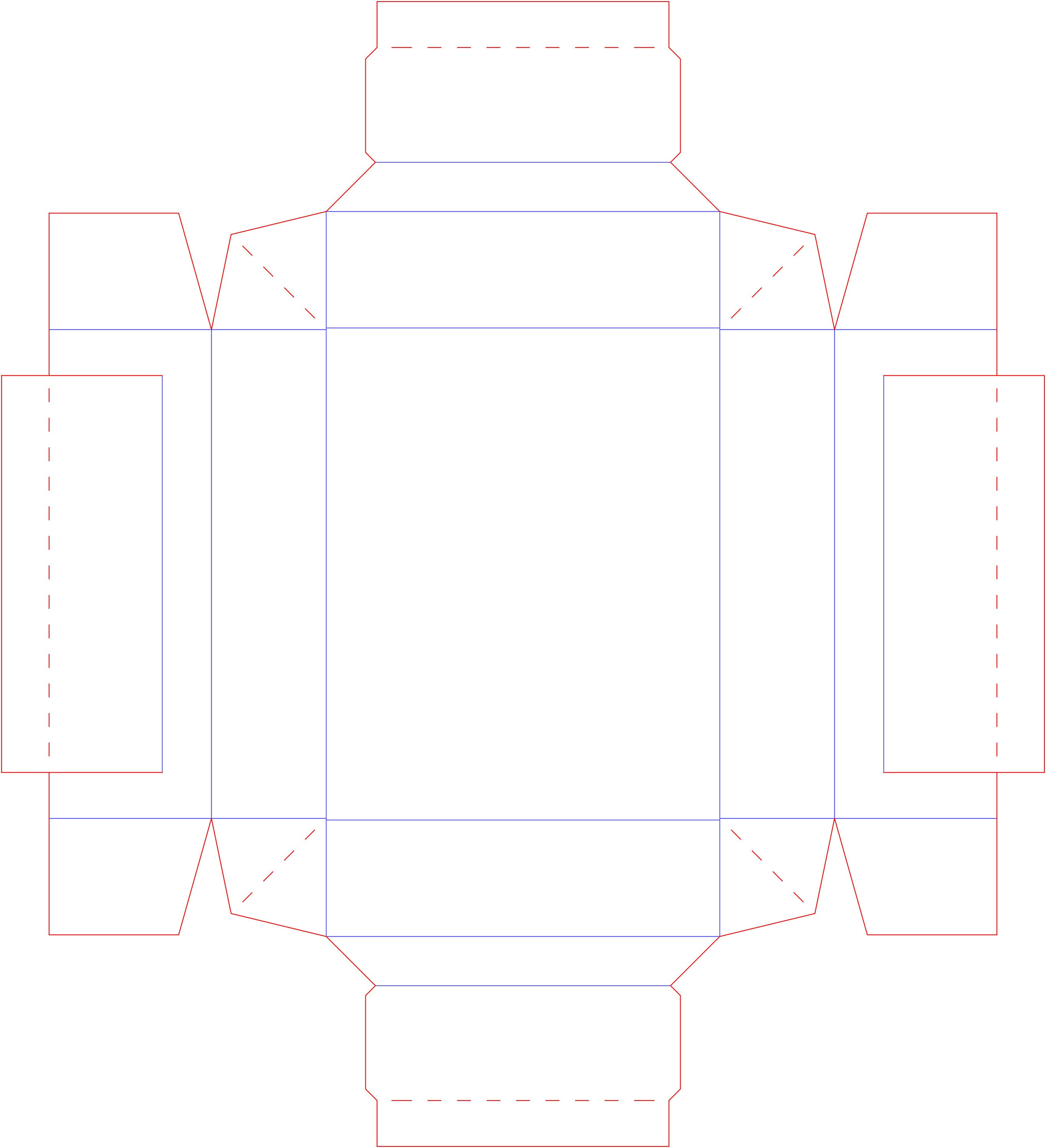 Tray Box With Lid SVG gift Box Four Fold Storage Box Template Cricut ...