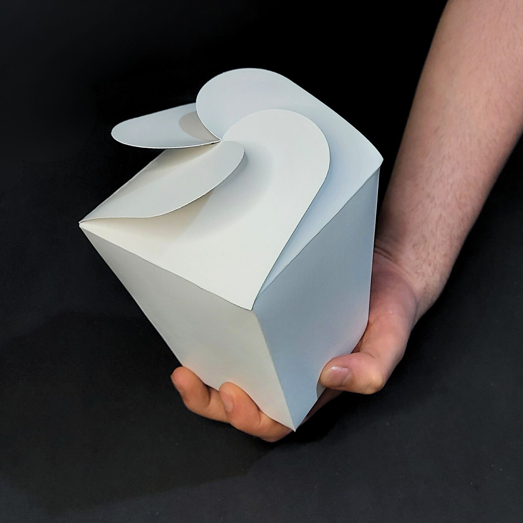 Four Leaf Gift Box Template SVG - Candy Box Conical Wedding Favor Box - Birhtday Party Suprise ...