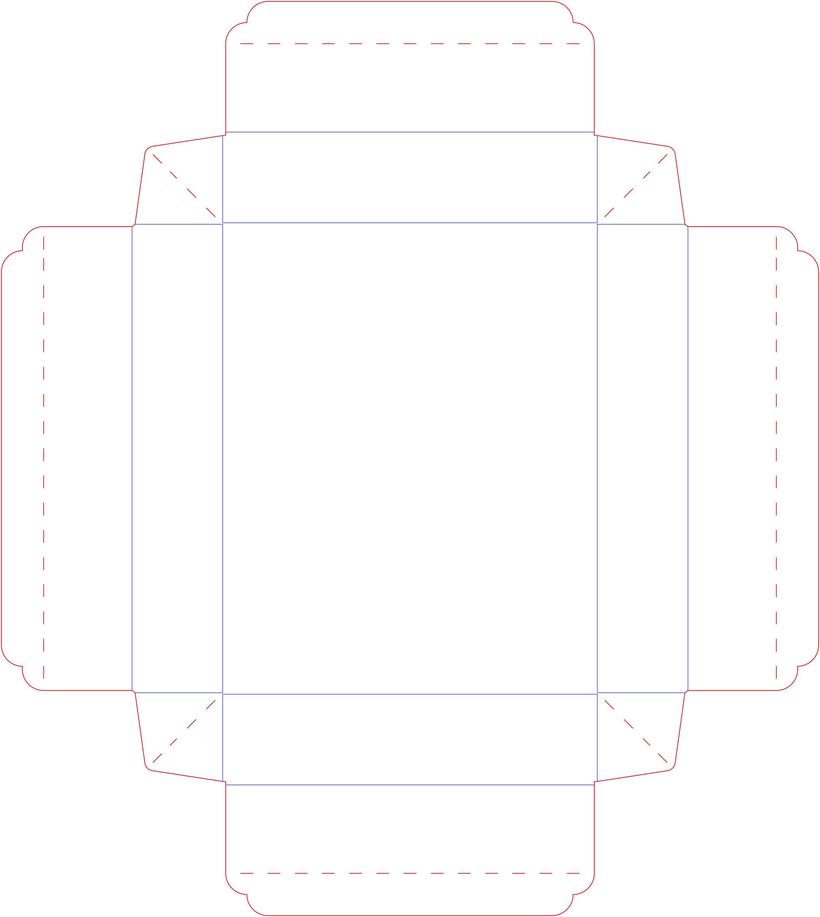 Tray Box With Lid SVG gift Box Four Fold Storage Box Template Cricut ...