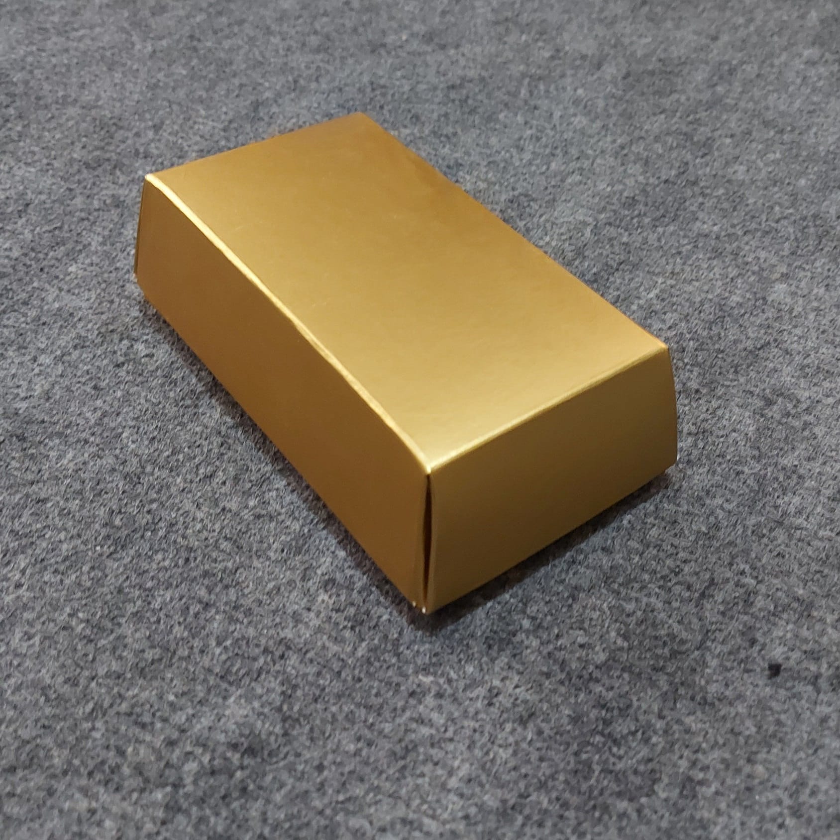 Gold Bar Shaped Box SVG Bullion Box With Lid Template SVG - Paper ...
