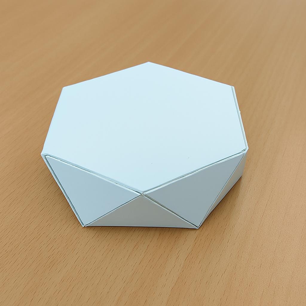Hexagon Gift Box Template SVG: Diamond Shaped Box Party Favor, Cricut ...