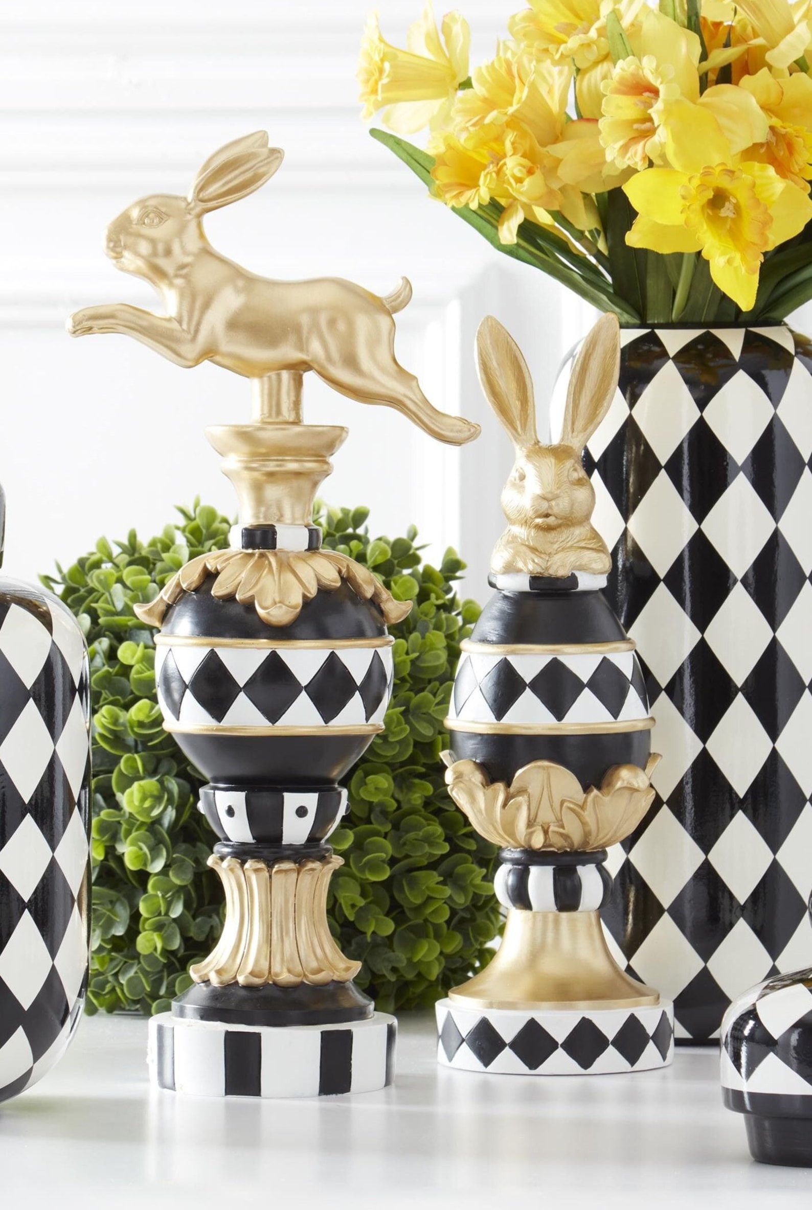 Easter Bunny Statue Rabbit Figurine Easter Gift Bunny Figurine Easter ...