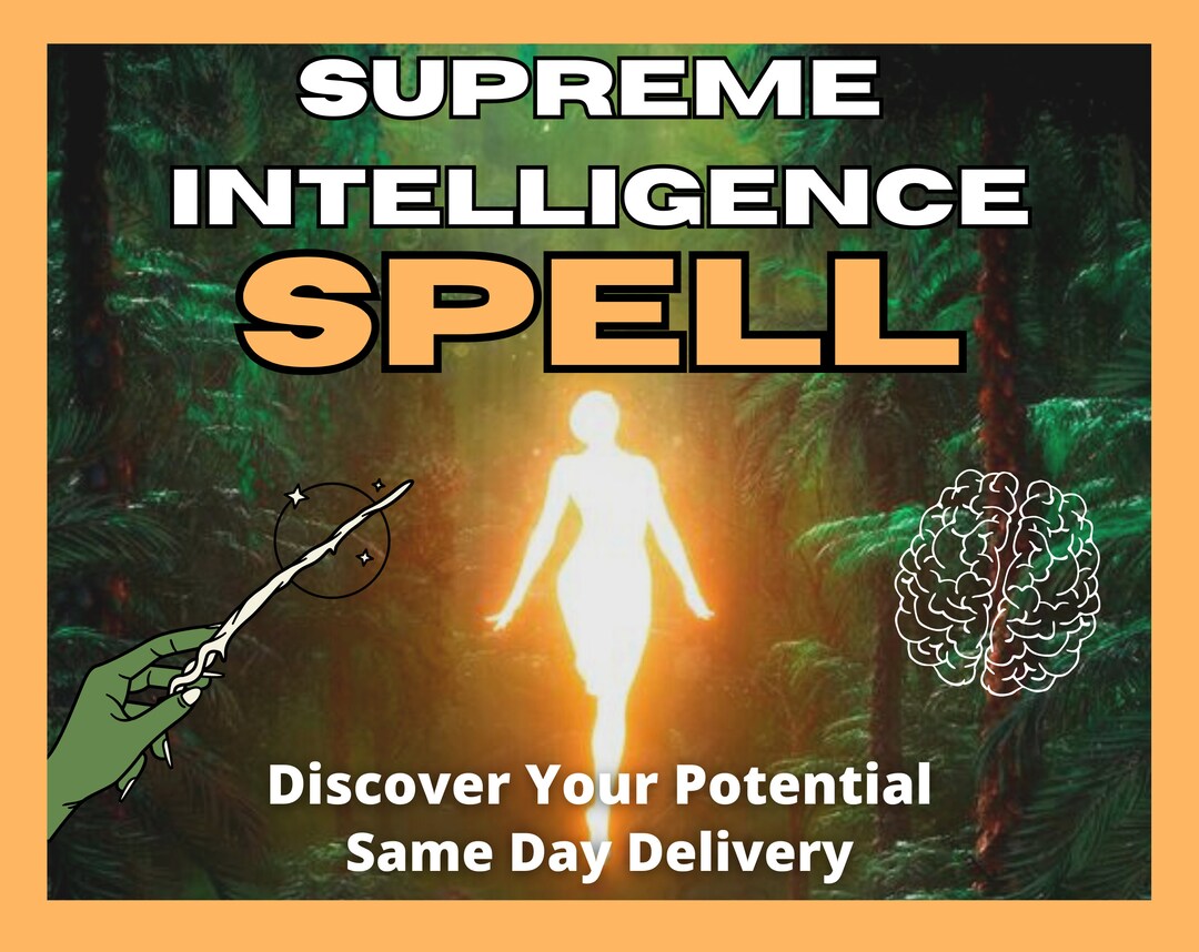 Supreme Intelligence Spell Unlock Your Full Brain Power Hex Boost Your ...
