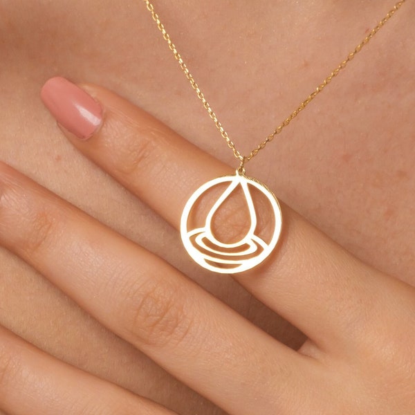 Earth and Water Necklace - Etsy