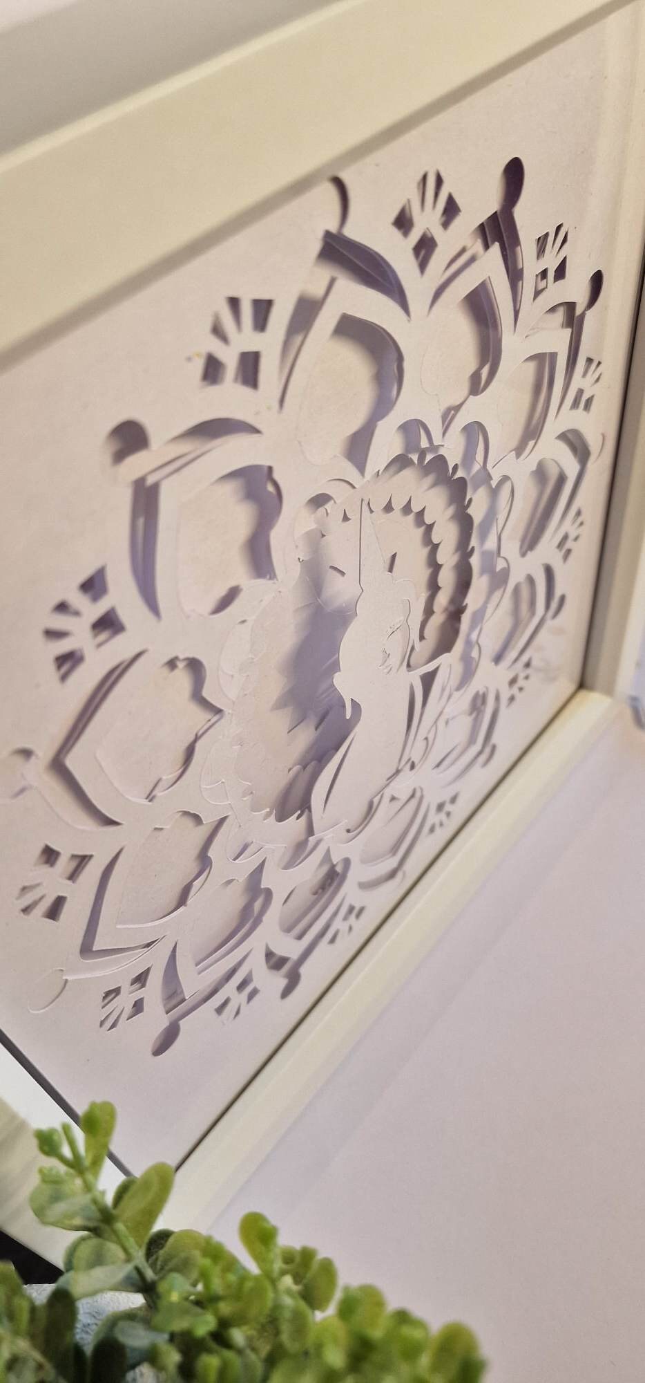 Buddha Light Box, Mandala Light Box, Shadow Box, Cricut Cutting Files ...