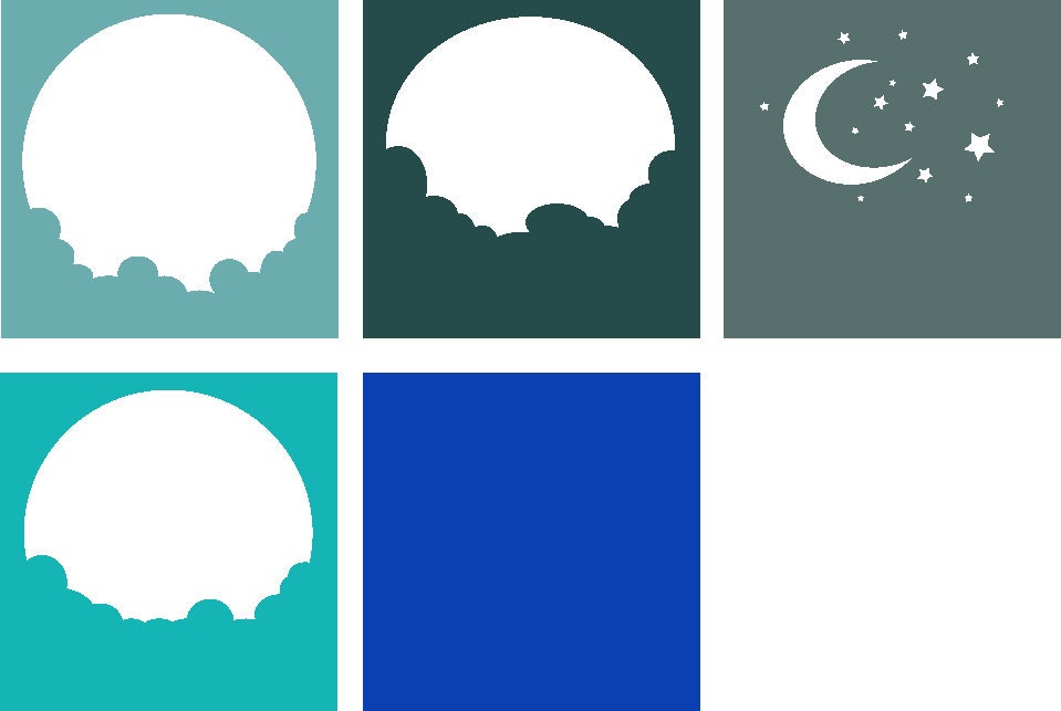 Cloud Sky Light Box, Shadow Box, 3D, Night Time, Cricut, Silhouette ...