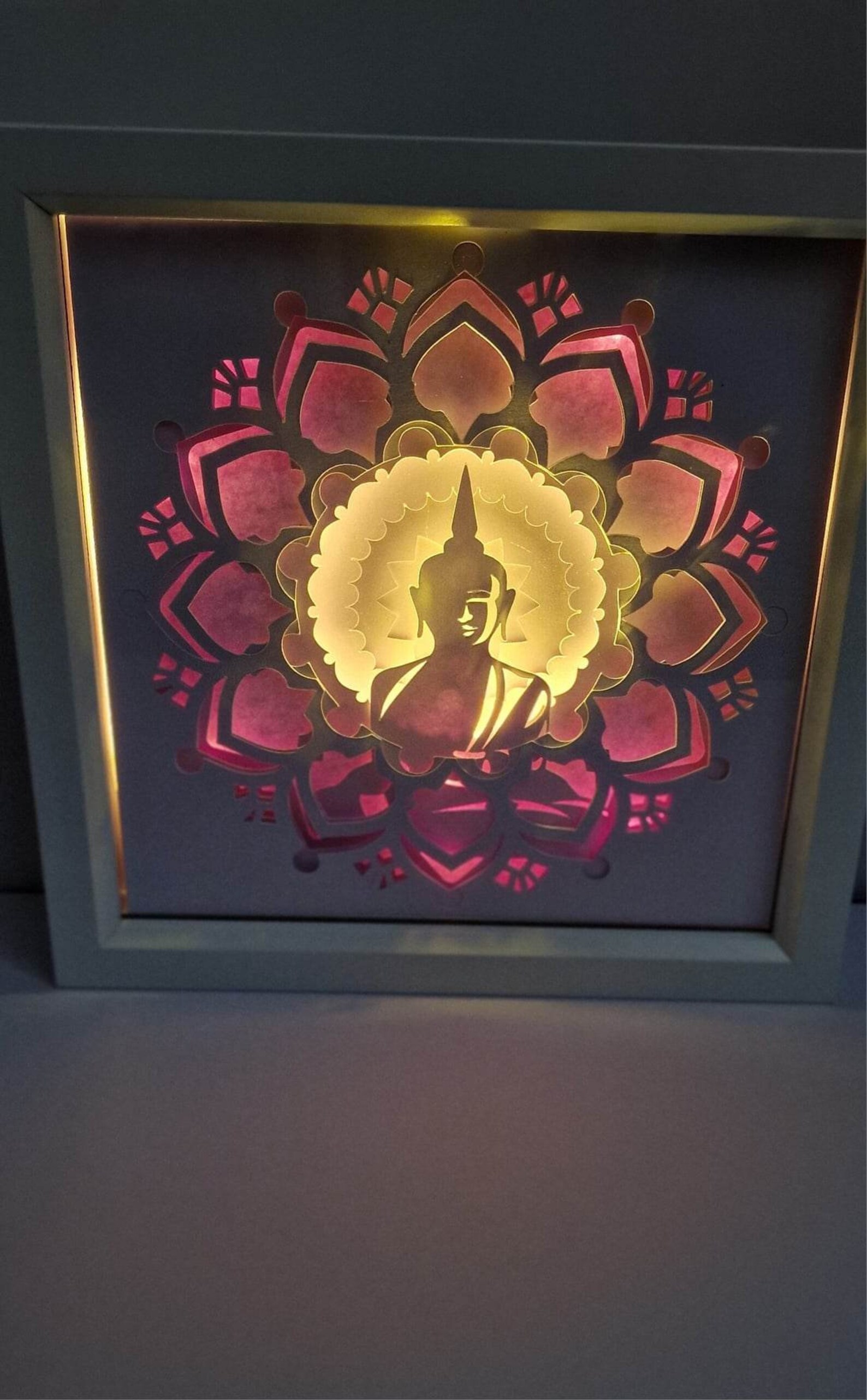 Buddha Light Box, Mandala Light Box, Shadow Box, Cricut Cutting Files ...