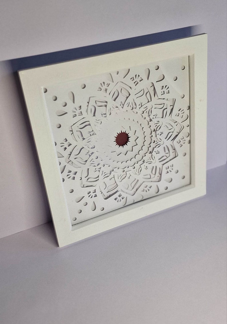 Mandala Lightbox Shadow Box SVG Cricut. Paper Art Wall - Etsy