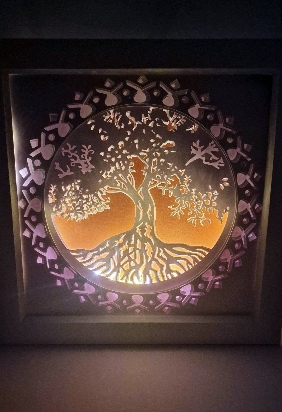 Tree of Life Light Box, Shadow Box, SVG, Cricut, Led, Silhouette, Paper ...