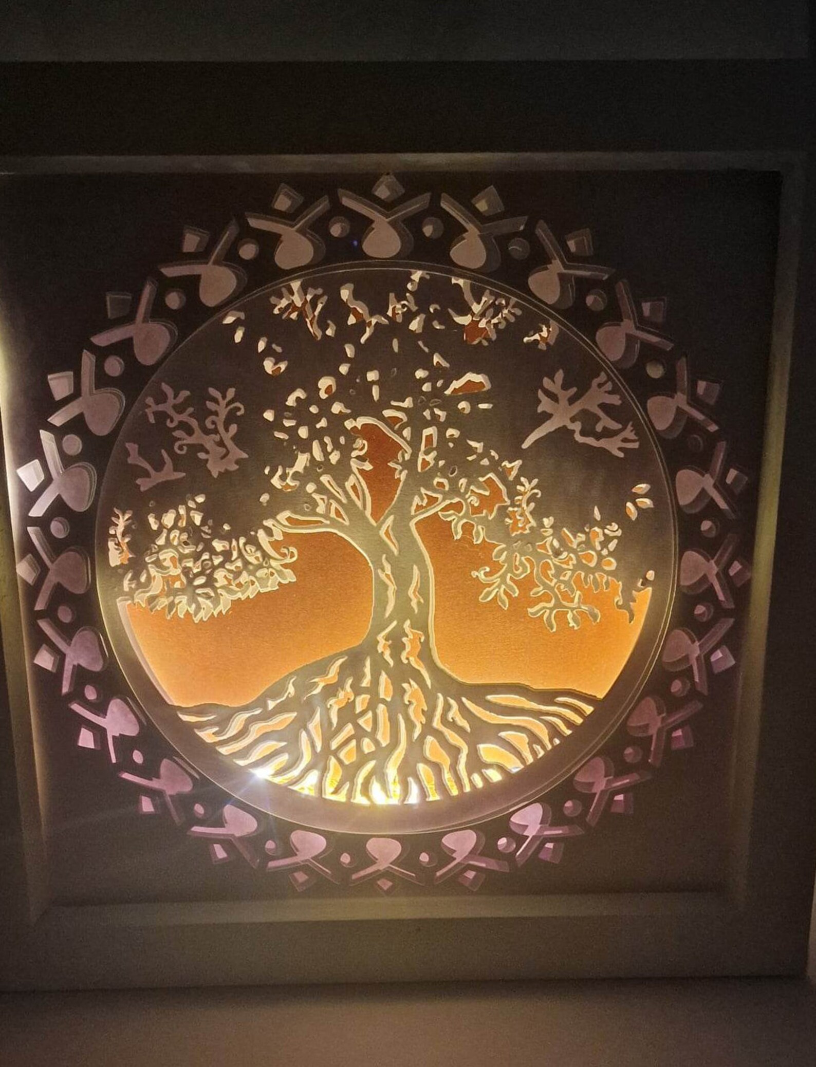 Tree of Life Light Box, Shadow Box, SVG, Cricut, Led, Silhouette, Paper ...