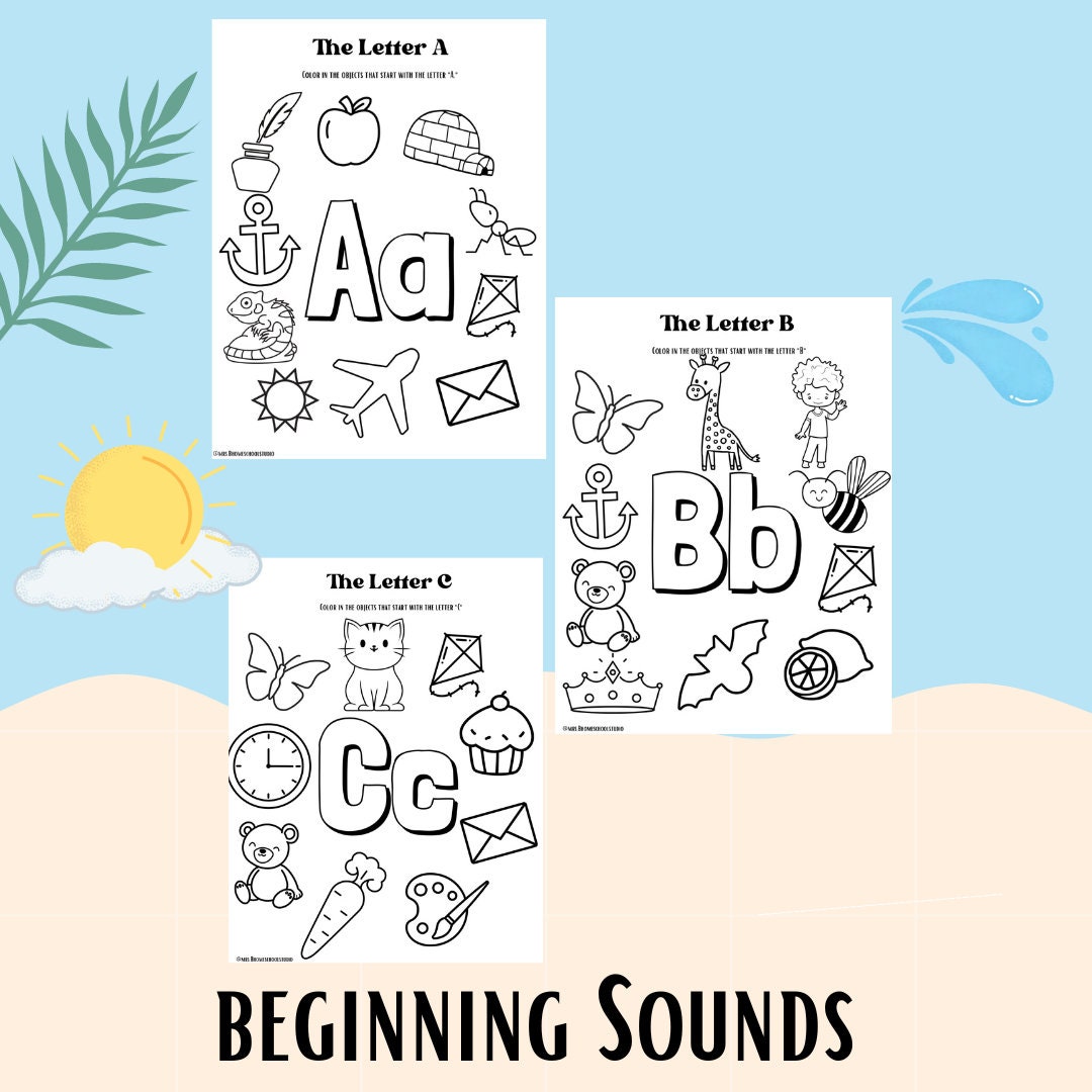 Preschool Beginning Sounds - Etsy