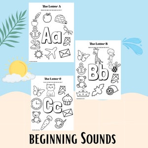 Preschool Beginning Sounds - Etsy