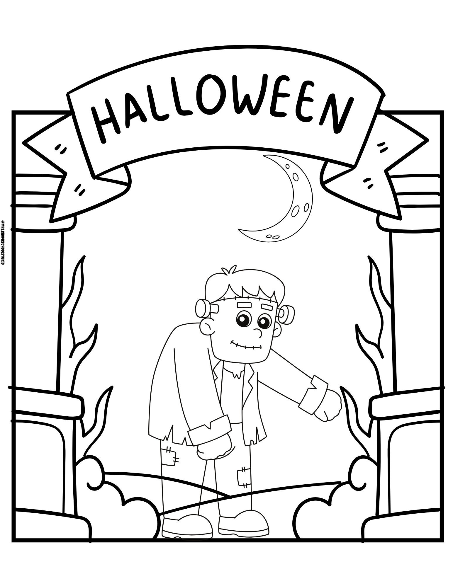 Halloween Coloring Book - Etsy