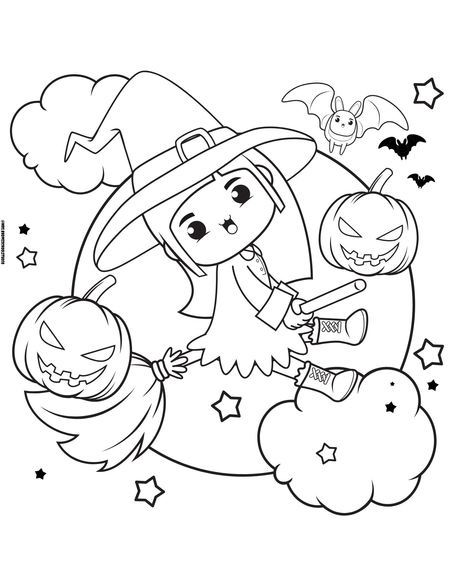 Halloween Coloring Book - Etsy