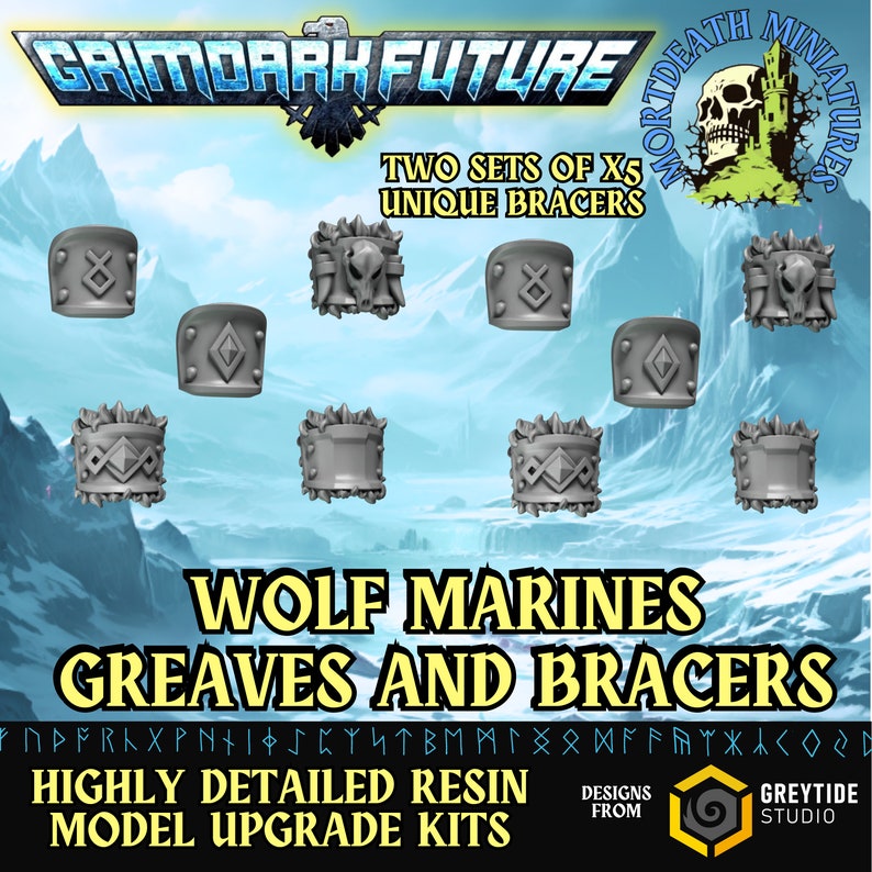 Primal Hounds, 'tacticus' Armour Greaves and Bracers, Wolf Marines ...