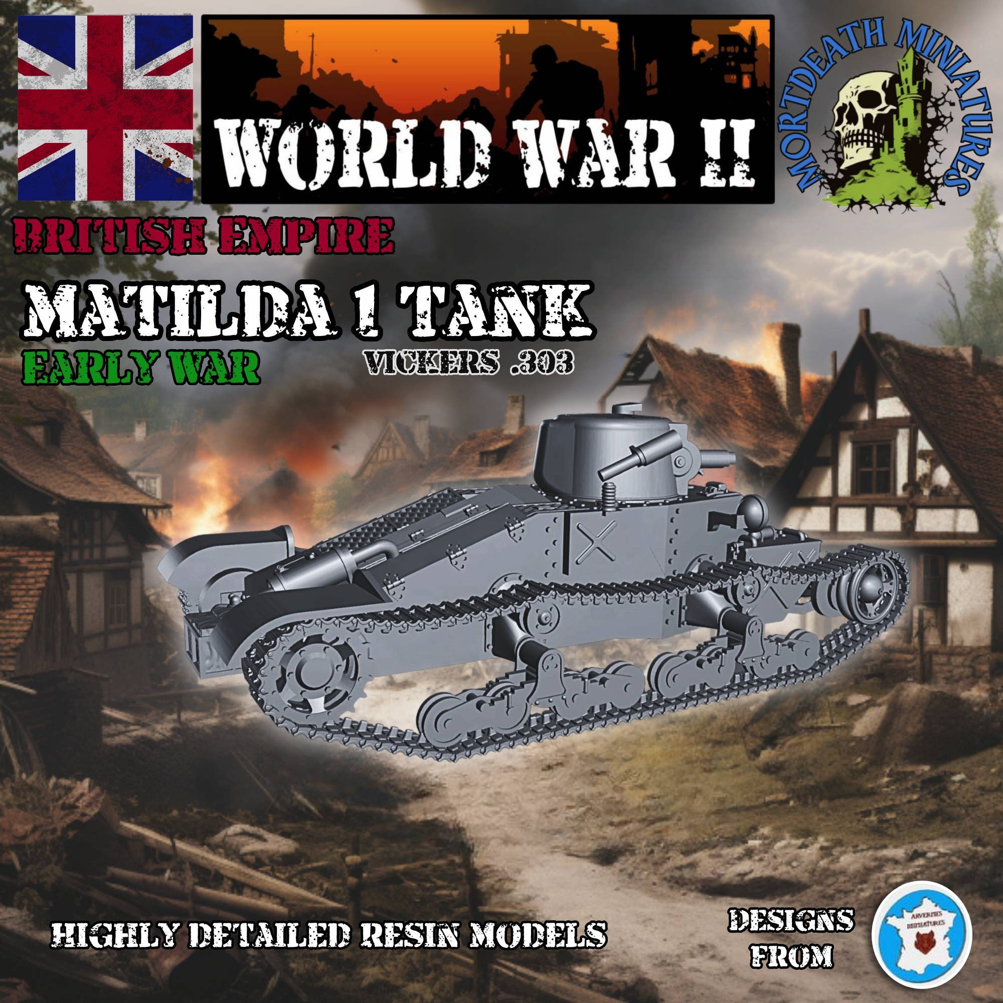 British Matilda Mk 1 infantry Tank - Etsy