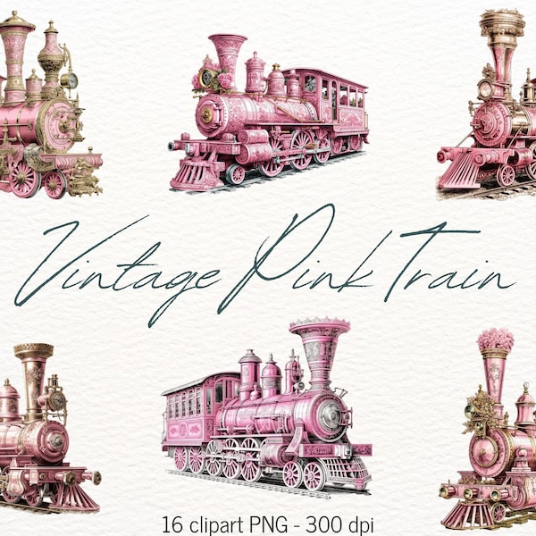 Pink Train - Etsy
